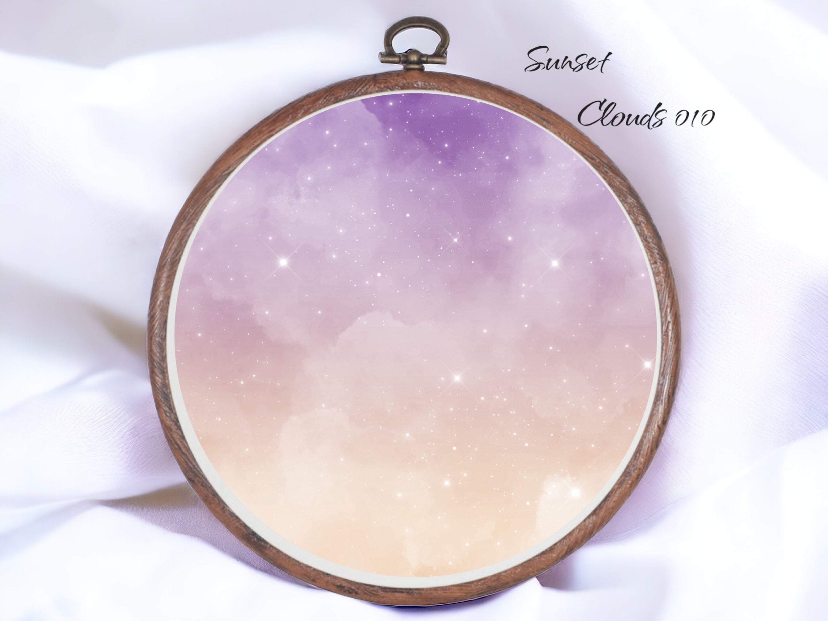 Sunset Clouds 010 Aida Fabric || Printed Fabric || Cross Stitch Canvas ...